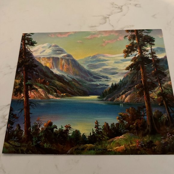 W. M. Thompson | Art | Vintage Calendar Art Print Of Lake Louise | Poshmark